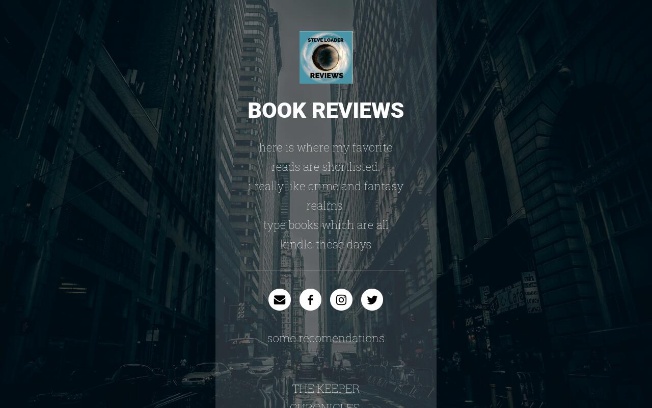 STEVE LOADER BOOK REVIEWS